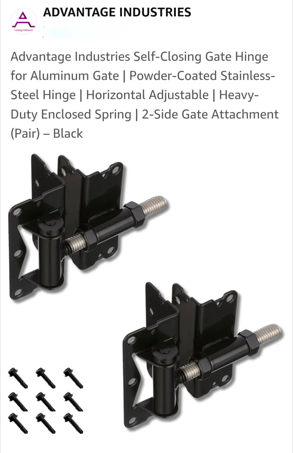 SS Aluminum Matching gate hinge set – Orlando Hinge Company