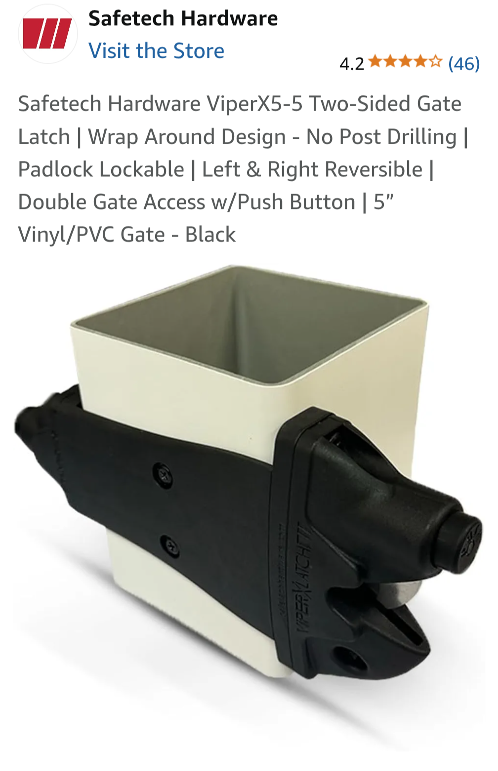 Viper 5-5 two sided gate latch – Orlando Hinge Company